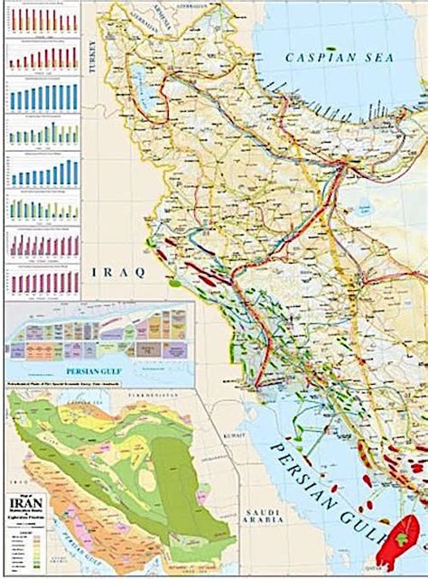 Opars Books General Map Of The Petroleum Industry Of Iran