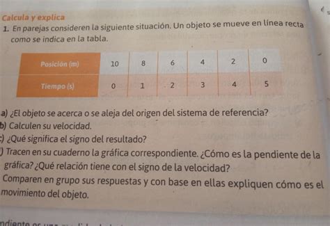 Calcula y explica 1 En parejas consideren la siguiente situación Un