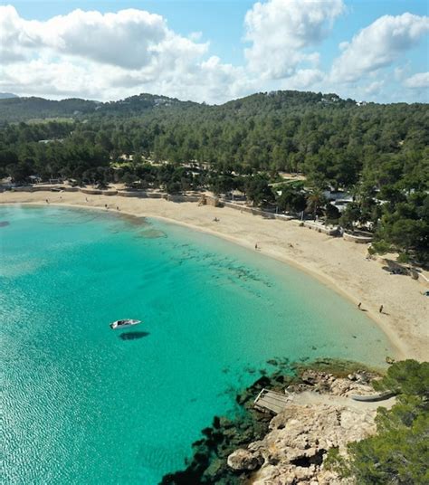 Premium Photo Aerial View Of Cala Bassa Beach In Ibiza