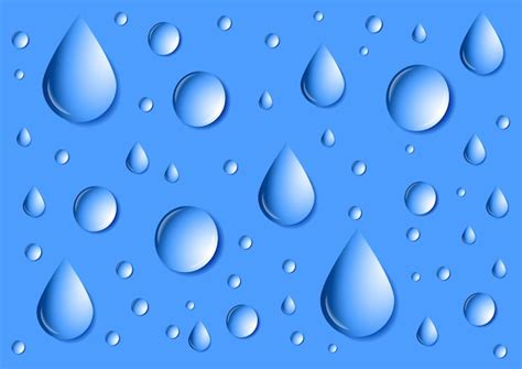 Vector De Gotas De Agua Vivas Realistas Vector Premium