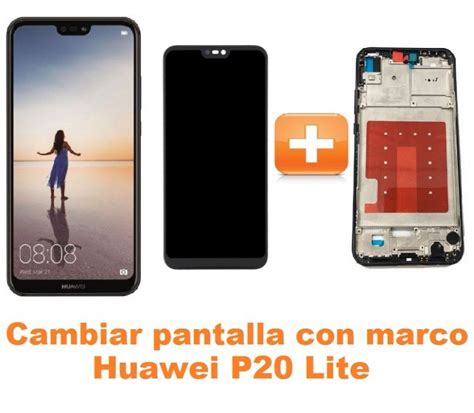 Cambiar Pantalla Completa Con Marco Huawei P20 Lite Arreglo de Móvil