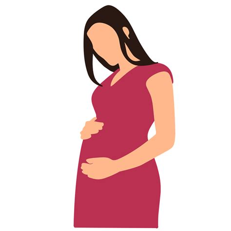 Happy Pregnant Woman Cartoon On Transparent Png Similar Png The Best