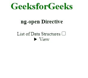Angularjs Ng Open Directive Geeksforgeeks