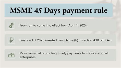 MSME 45 Days Payment Rule FinMin Looking For Possible Change