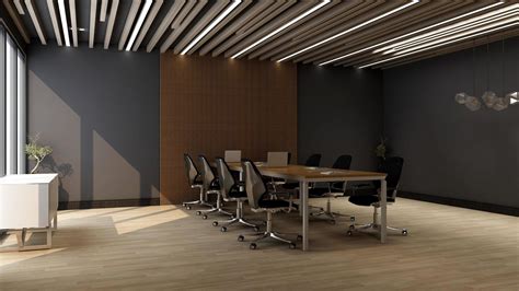 3D Render Office Workspace Modern Meeting Room Mockup 5424658 Stock
