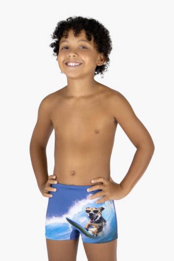 Sunga Boxer Infantil Corais Azul Navy Lojista Dedeka