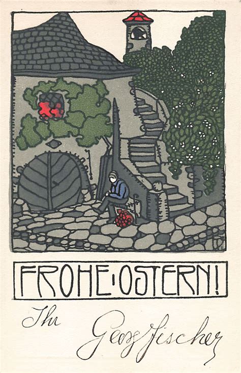 Litho WW 192 Josef Diveky Frohe Ostern Gelaufen 1911 Wiener