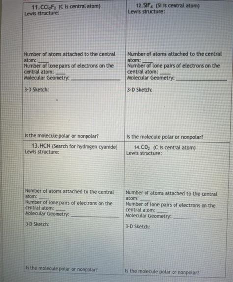 Solved Ansell Chemt 121 Lab 5 Molecular Models Lab Chegg