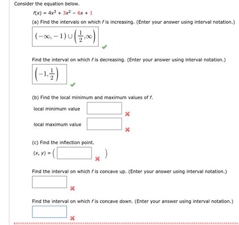 solved consider the equation below f x 4x3 3x2 6x