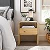 Amazon Musehomeinc Modern Solid Wood Nightstand End Table With For