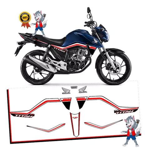 Kit Faixas Adesivos Honda Cg Titan Cores Parcelamento