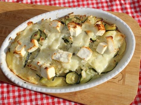 Kartoffel Zucchini Auflauf Mit Schinken Und Feta Kochen Gut