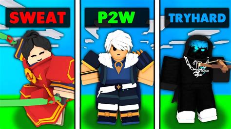 The Different Types Of Bedwars Players Roblox YouTube