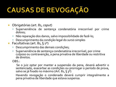 PPT SUSPENSÃO CONDICIONAL DA PENA SURSIS PowerPoint Presentation