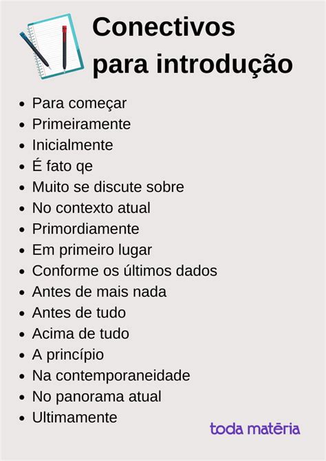 Conectivos Introducao