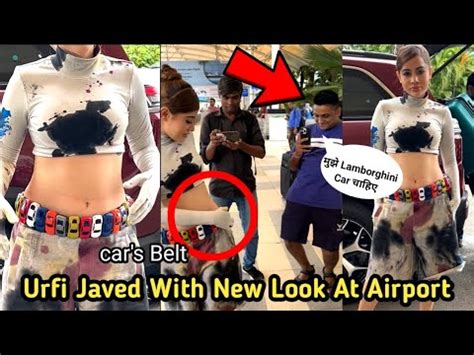 बचच क Car क खलन वल Belt पहन कर नजर आई Urfi Javed With New