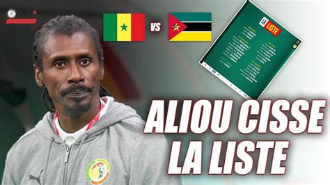 Voici la liste complète de ALIOU CISSÉ avec des Nouveaux et grands