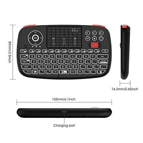 Rii Dual Mode Mini Bluetooth Wireless Keyboard Touchpad I Android