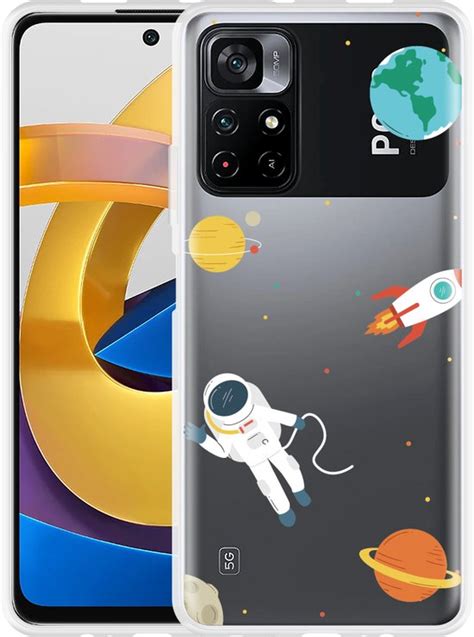 Hoesje Geschikt Voor Poco M4 Pro 5G Astronaut Bol