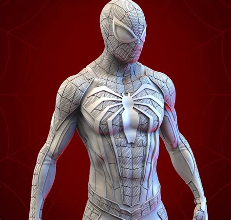 Spiderman D Stl Filestl File D Printingassembly Figurine Etsy