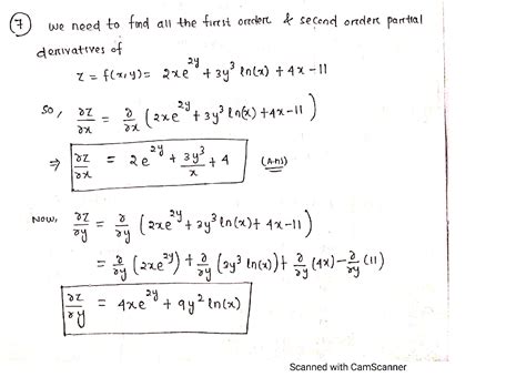 solved find all the first order and second order partial derivatives of z tutorbin