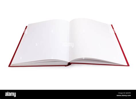 Open Book With Blank Pages Stock Photo Alamy