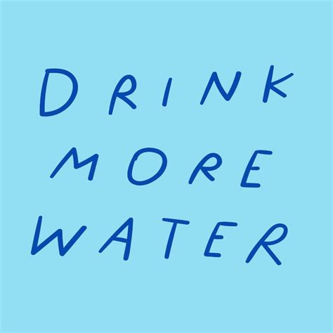Beber más agua estandarte diseño gráfico ilustración vectorial en fondo