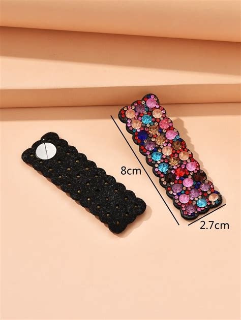 Brincos de Orelha Decoração de strass SHEIN PT