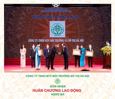 Công ty TNHH MTV Môi trường đô thị Hà Nội Urenco đón nhận Huân chương