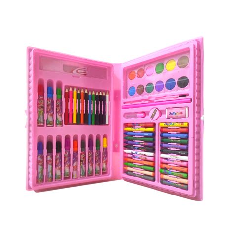 Estojo Maleta De Pintura Infantil Estojo 24 48 68 Peças Para Colorir