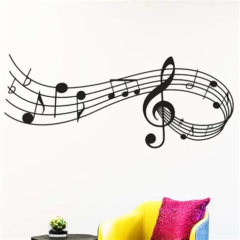 Amazon Fr Stickers Note De Musique Stickers Muraux Peintures
