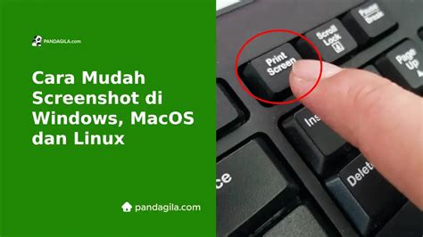 15 Cara Mudah Screenshot Di Laptop Windows MacOS Dan Linux