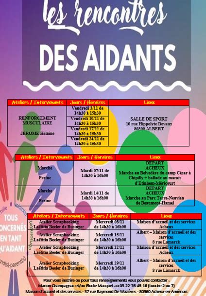 Ateliers Pour Les Aidants