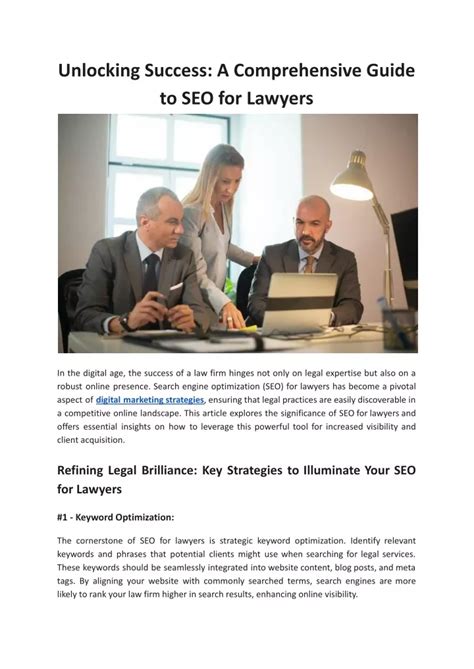 PPT Unlocking Success A Comprehensive Guide To SEO For Lawyers