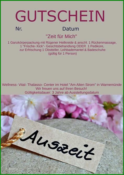 Beeindruckend Wellness Gutschein Für Das Day Spa Paket zeit Für Mich