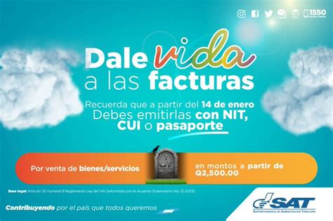 Sat Guatemala On Twitter Recuerda Que Toda Factura Con Montos A