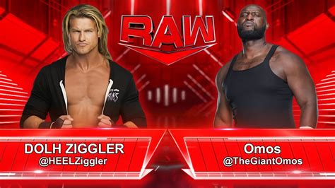 WWE 2K23 Dolph Ziggler Vs Omos Full Match At RAW Gameplay UHD