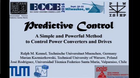 predictive control a simple and powerful method of control power converters and drives ieeetv