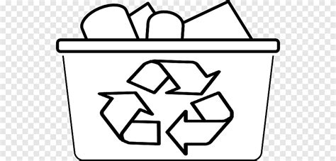 Tempat Sampah Daur Ulang Sampah Limbah Keranjang Kertas Simbol Daur