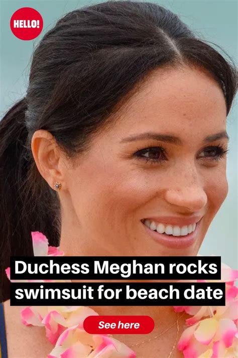 Meghan Markle Is A Beach Babe In Scalloped Swimsuit In Ultra Rare