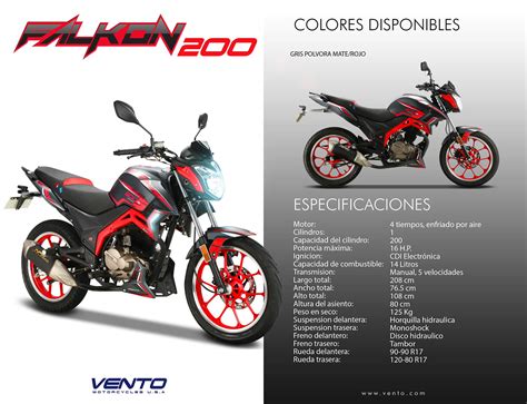 Falkon 200 Vento Motorcycles U S A