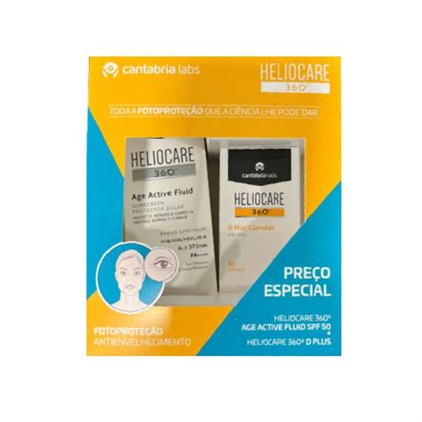 Heliocare 360 Age Active Fluido SPF50 Heliocare 360 D Plus Cápsu