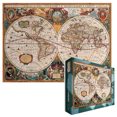 Puzzle Carte Du Monde Antique 1 000 Pieces PuzzleMania Fr