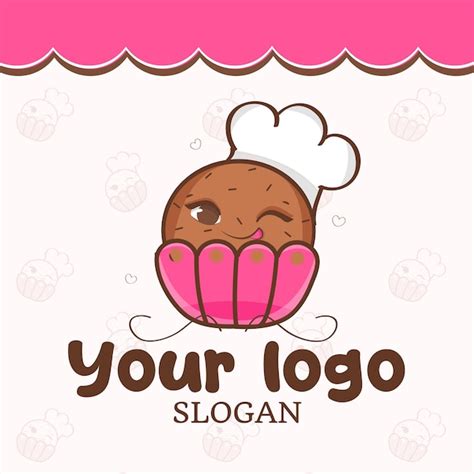 Premium Vector Cute Logo Cupcake Bakery Vector