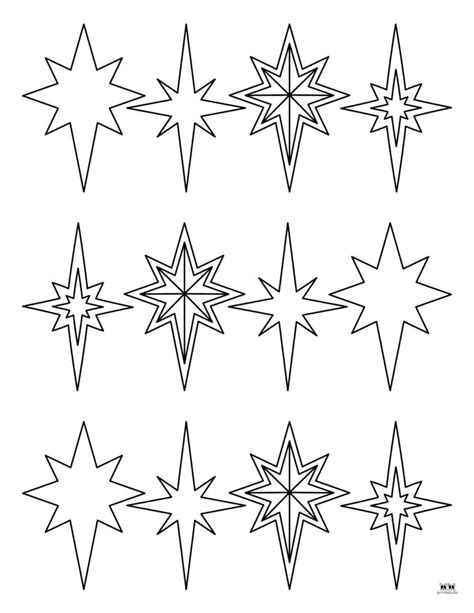 Christmas Stars 25 FREE Printables PrintaBulk
