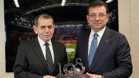Ekrem İmamoğlu Galatasaray Başkanı Dursun Özbek i ziyaret etti