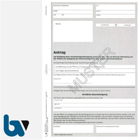 Borgard Verlag Shop Antrag Auf Erteilung Einer Ausnahmegenehmigung