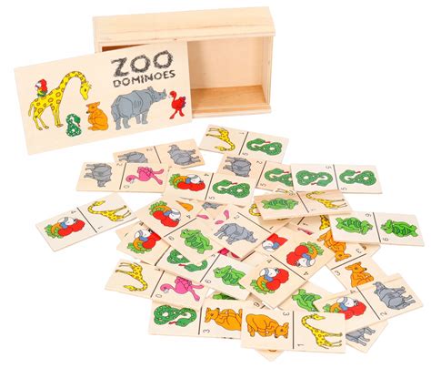 DOMINO DREWNIANE Zwierzątka gra logiczna 4384 14238883287 Allegro pl