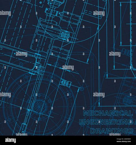 Technical Cyberspace Blueprint Vector Engineering Illustration