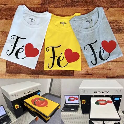 FUNSUN DTG Printer Digital Textile Printer T Shirt Sweater Polo Silk